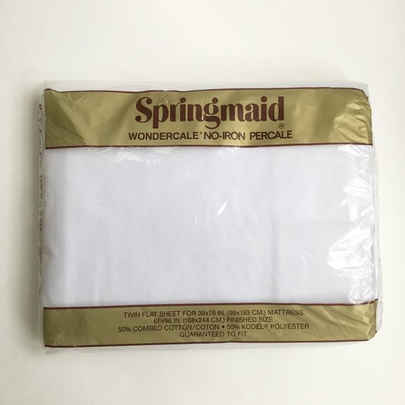 Springmaid | Bedding | Vintage Springmaid Wondercale Twin Flat Sheet ...